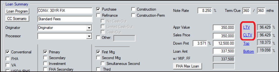 2809 Understanding LTV and CLTV calculations (Loan-to-Value and Combined Loan-to-Value)